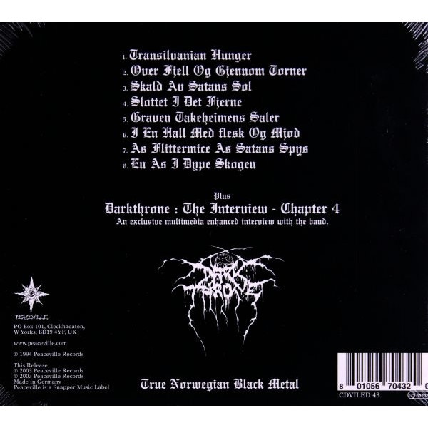 Darkthrone: Transilvanian Hunger [CD] - eMAG.ro