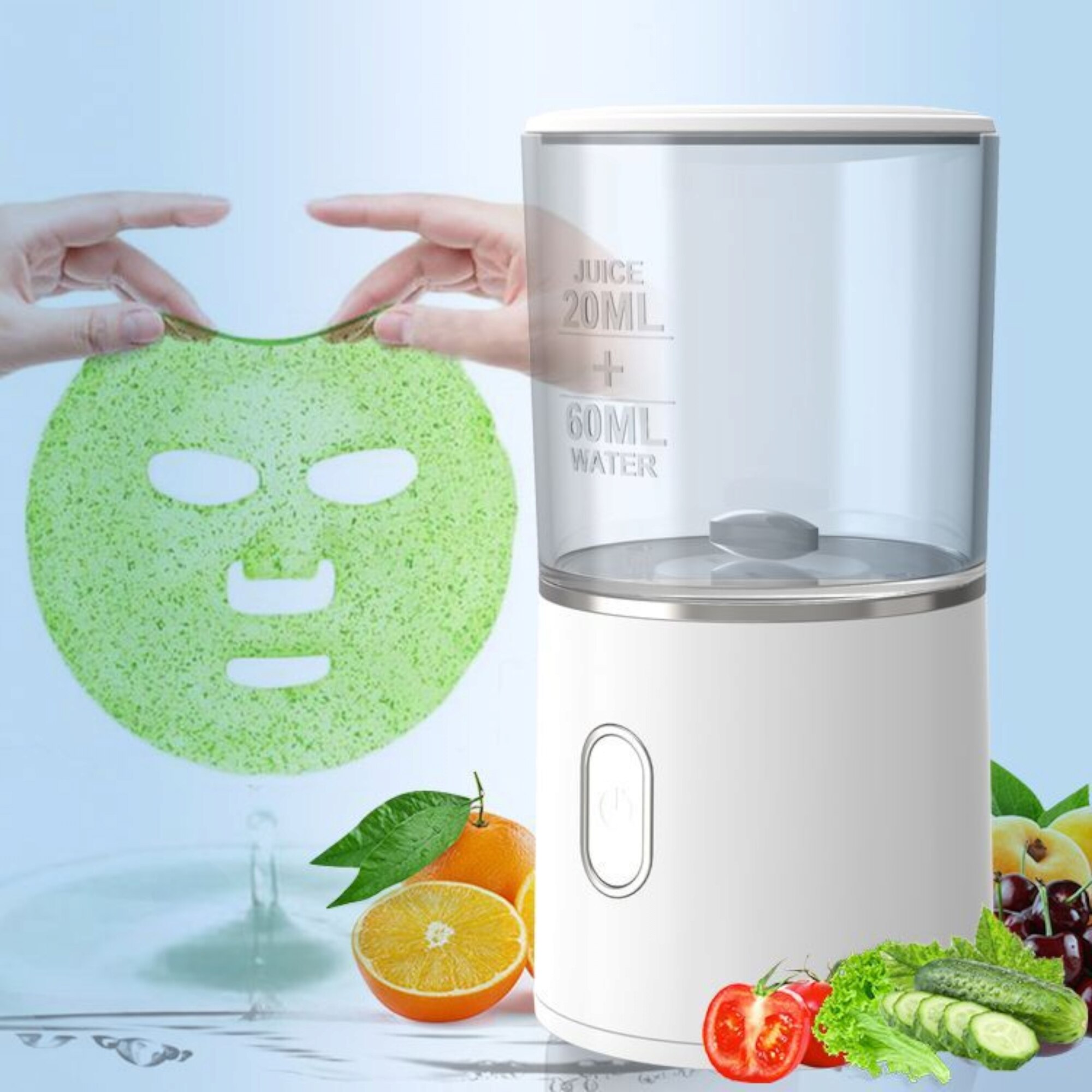 Aparat pentru prepararea mastilor faciale din fructe sau legume si ...