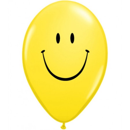 Set 10 baloane party Smiley face, 28cm - eMAG.ro