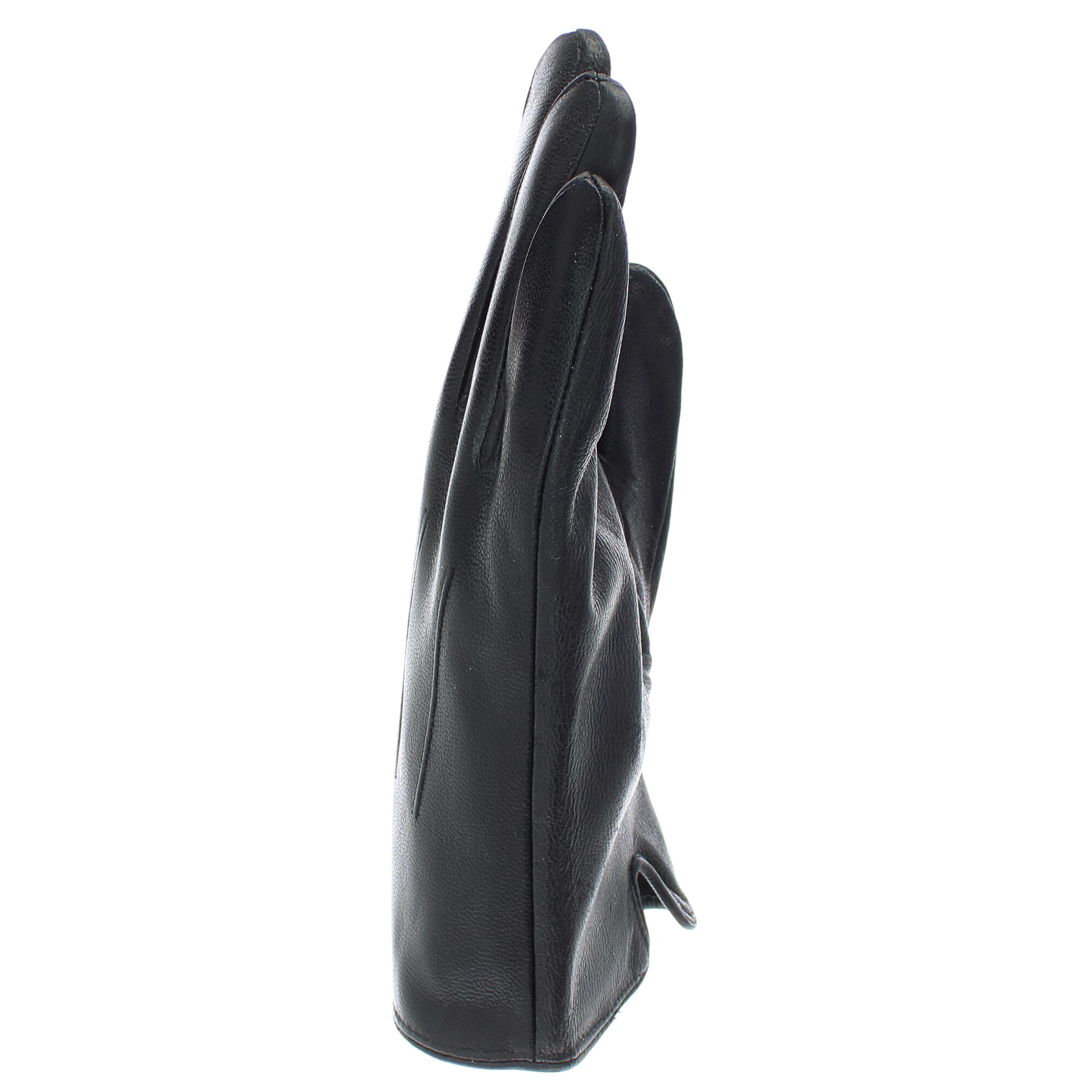 Manusi barbati, cu degete, ButicCochet, din piele naturala, Negru - eMAG.ro