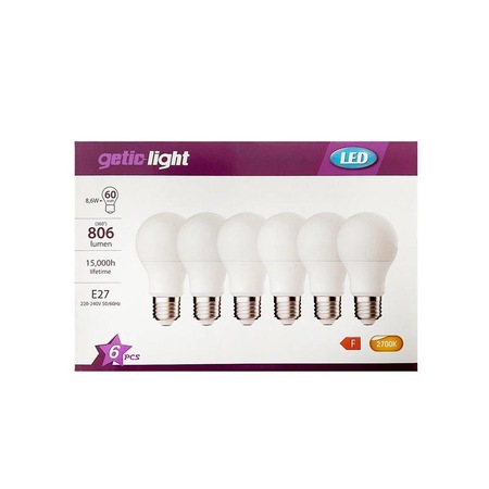 Bec led E27,60W, 806lm, lumina calda, 6 Buc - eMAG.ro