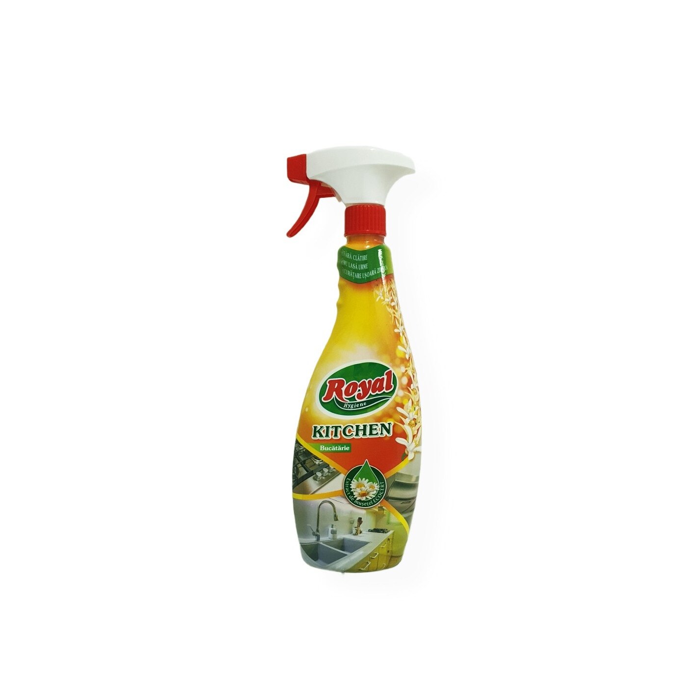 Solutie curatat pentru bucatarie, Royal Hygiene, 750 ml, cu extract de ...