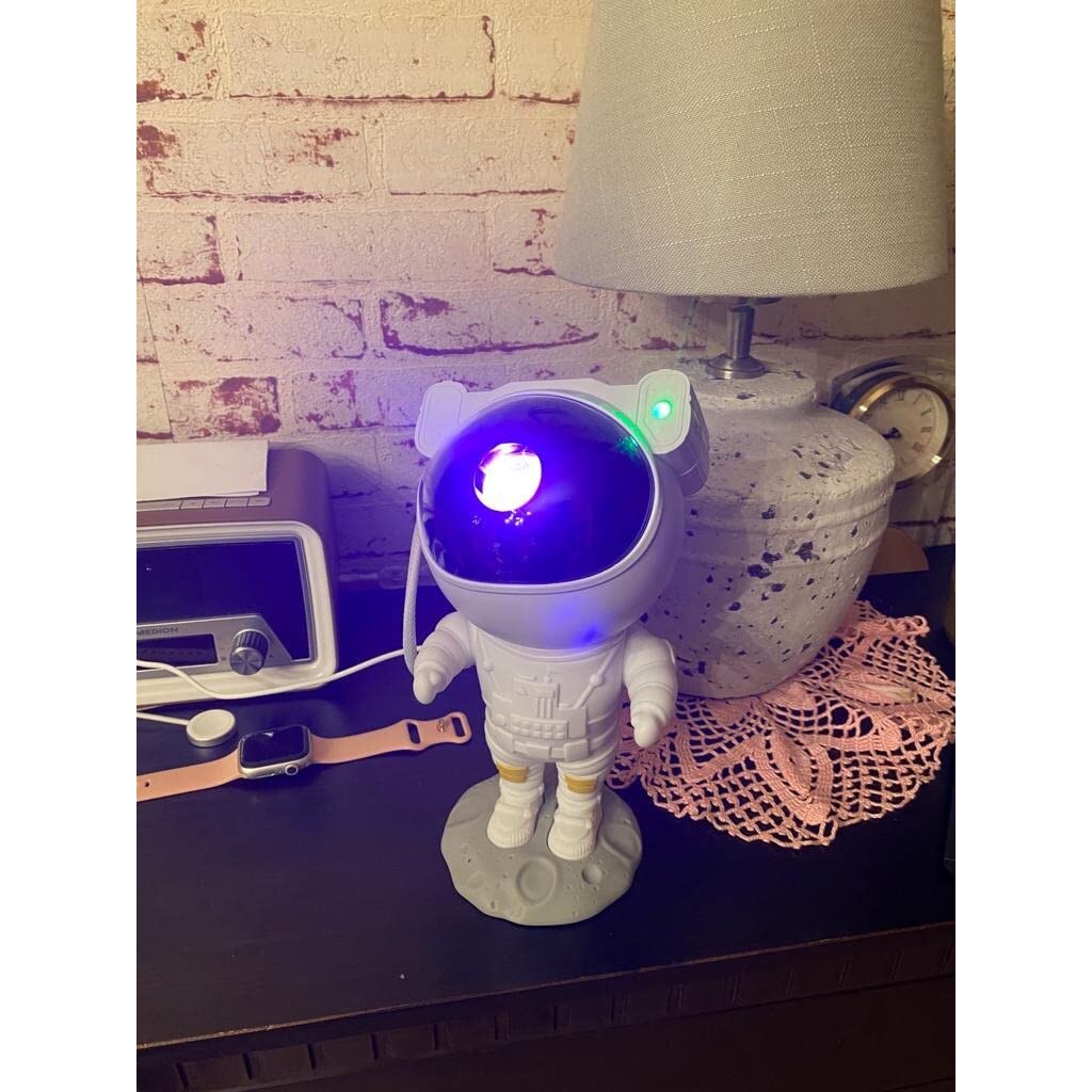 Proiector de stele in forma de astronaut pe luna, Zola®, LED, cap ...