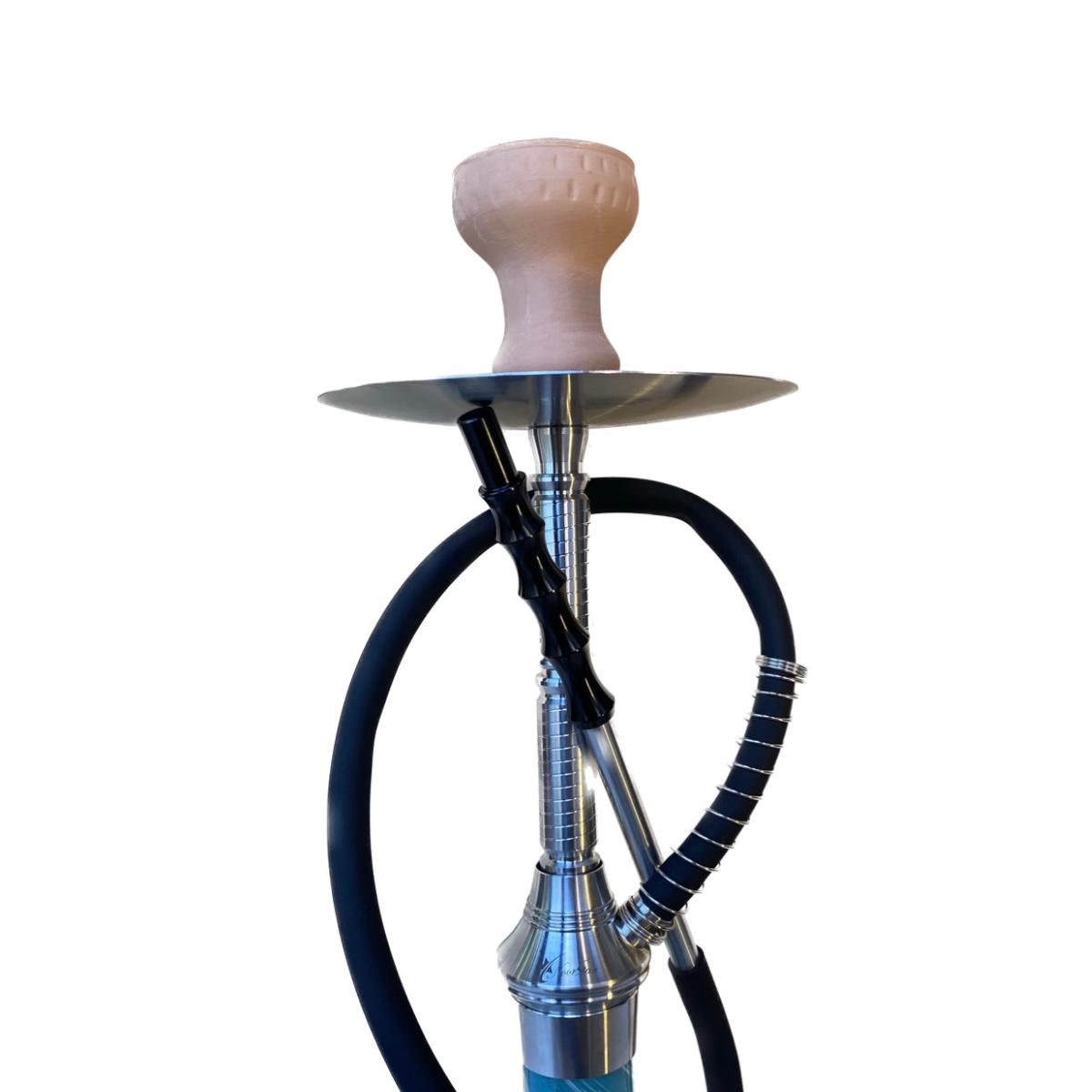 Narghilea, noorstar shisha blue, stainless steel, 55cm - eMAG.ro
