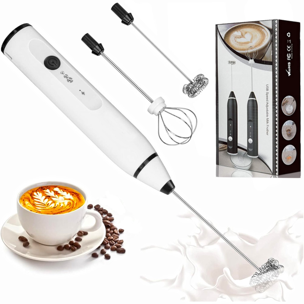 Mixer spumator de lapte, 2 in 1 Electric Dispozitiv spumare lapte cu 2 ...