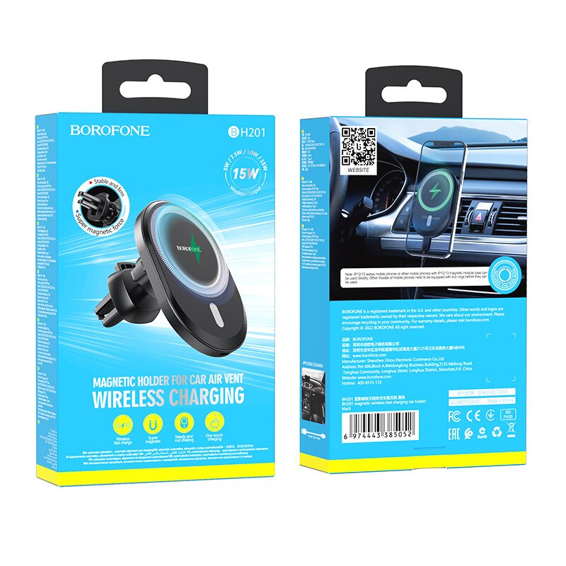 Suport telefon pentru masina, Sunmostar, Magnetic, Negru - eMAG.ro