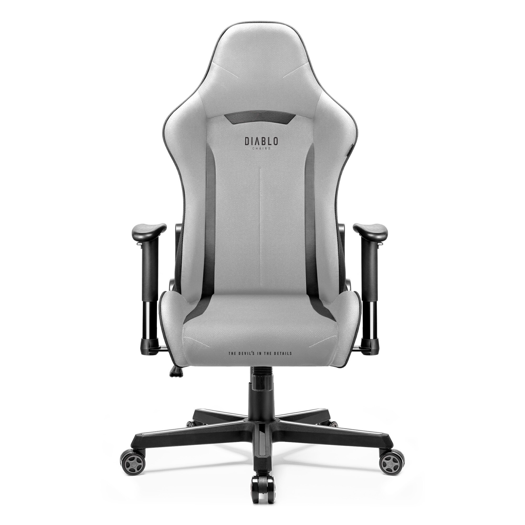 Scaun de gaming, Diablo Chairs, X-Starter, Gri, 122-132 cm - eMAG.ro