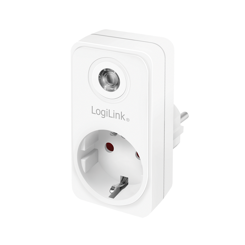 Adaptor priza LogiLink PA0263, cu senzor lumina zi/noapte, indicator ...