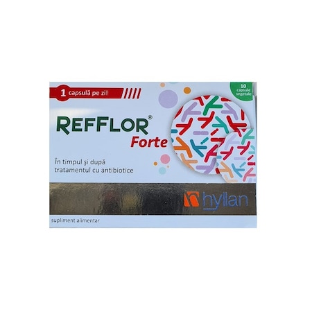 Supliment alimentar Refflor Forte, Adulti, 10 capsule, Hyllan - eMAG.ro