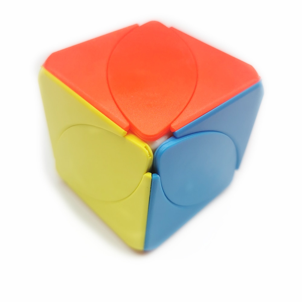 Joc Cub tip Rubick, 2x2x2, Ovaluri colorate, Brain Chalange, 5.5 cm ...