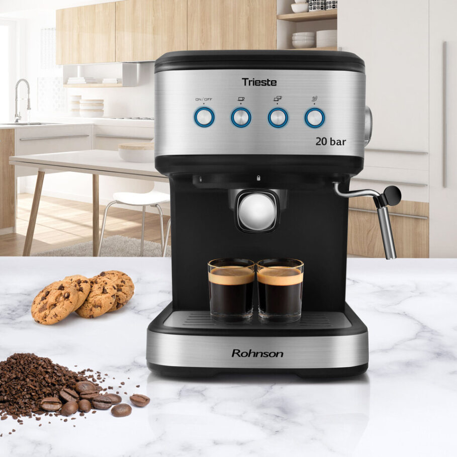 Espressor 20 bari, 850W, 1,5 L, Rohnson R98020 Trieste - eMAG.ro