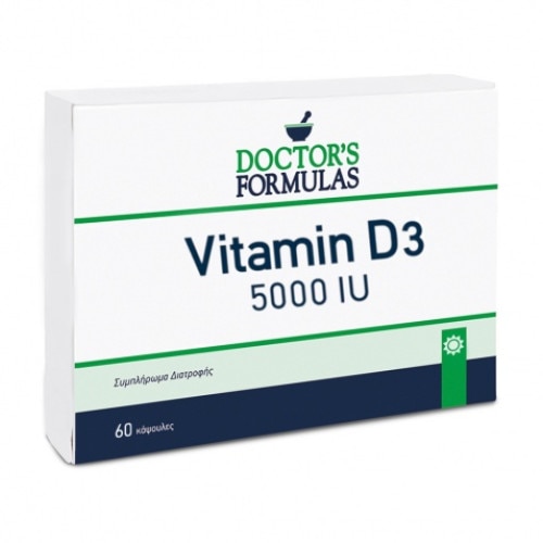 Vitamina D3, Doctor's Formulas, 5000UI, 60 capsule - eMAG.ro