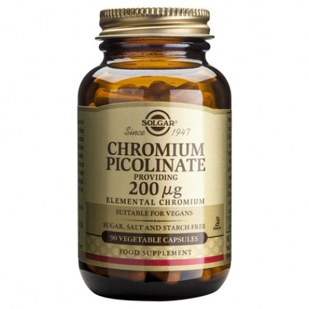 Supliment alimentar, Solgar, picolinat de crom, 200μg, 90 capsule - eMAG.ro