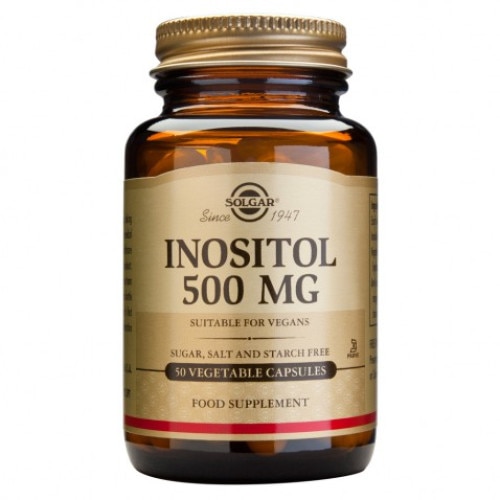 Inozitol 500mg, Solgar, Pentru sistemul nervos si muscular, 50 capsule ...