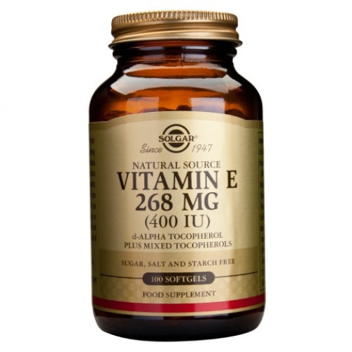 Vitamina E, Solgar, 268 mg, 100 capsule moi - eMAG.ro