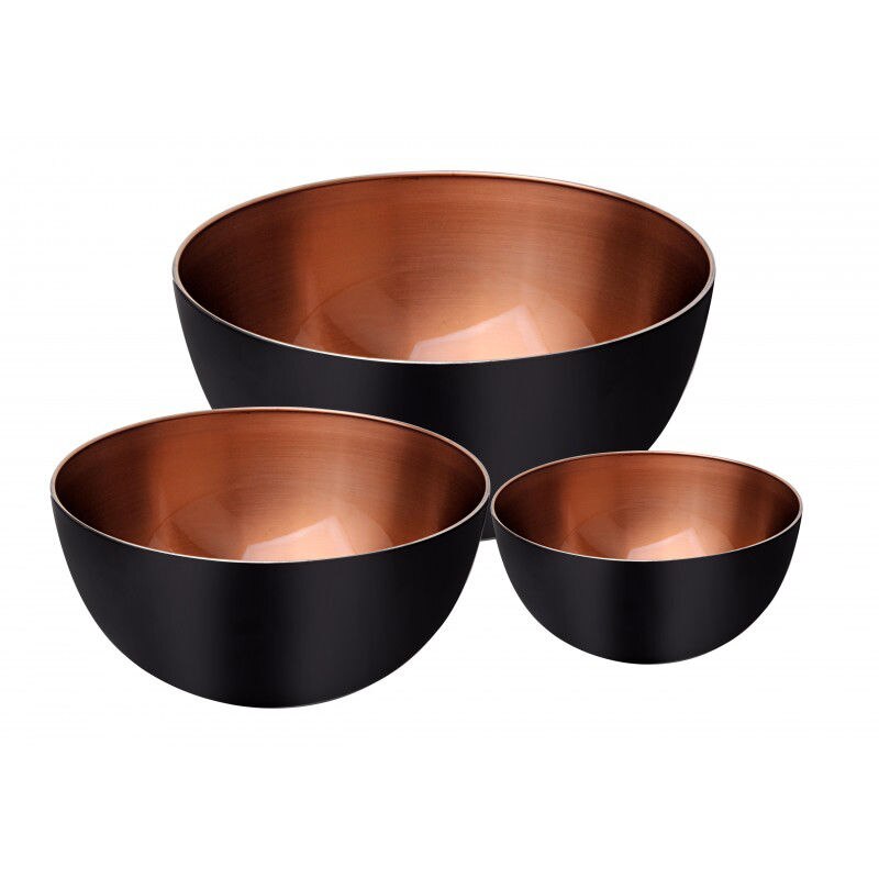 Set 3 boluri, Klausberg, Inox, Negru - eMAG.ro