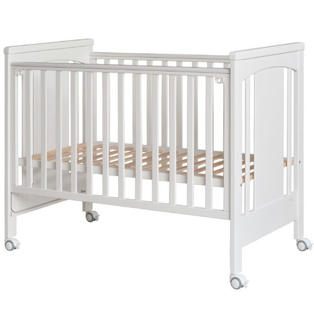 Patut co-sleeping 120x60 cu laterala culisanta total si roti Treppy ...