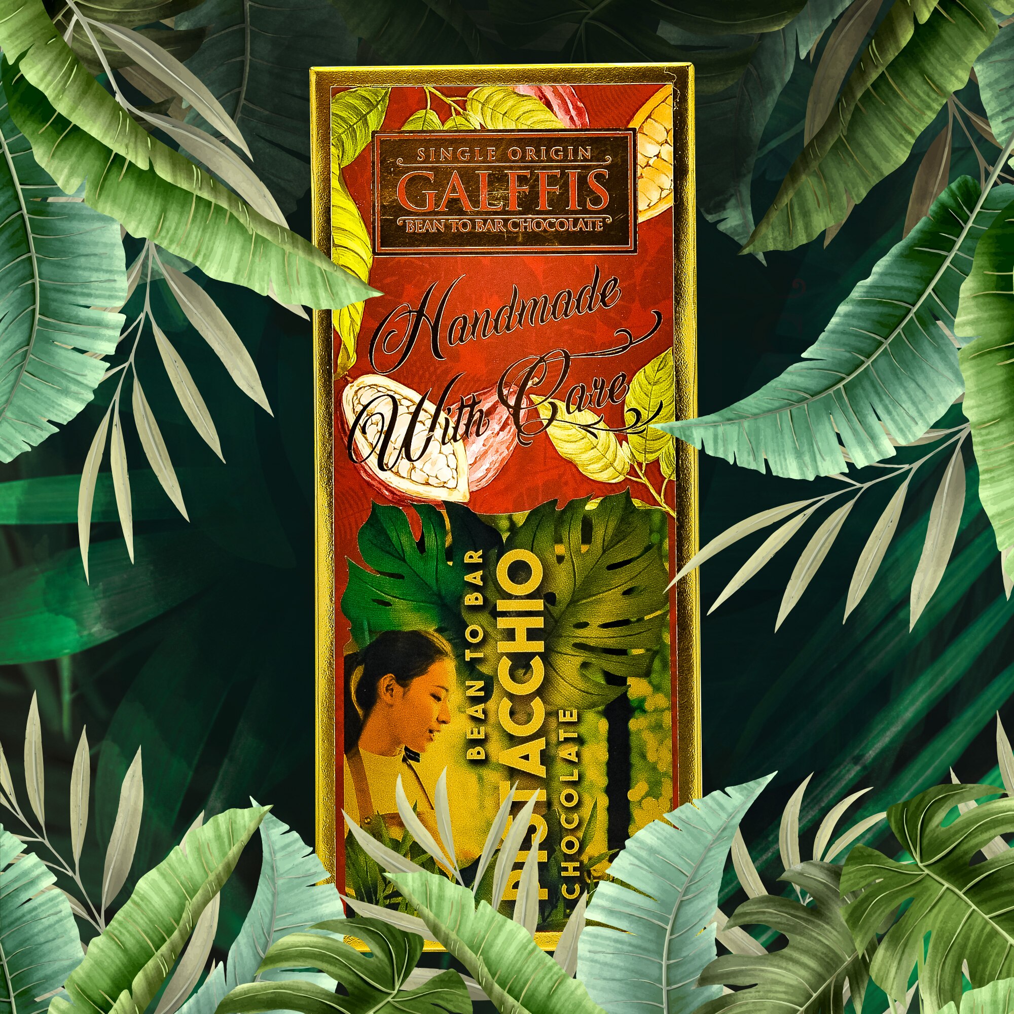 Ciocolata GALFFIS lapte cu crema de fistic 100g - eMAG.ro