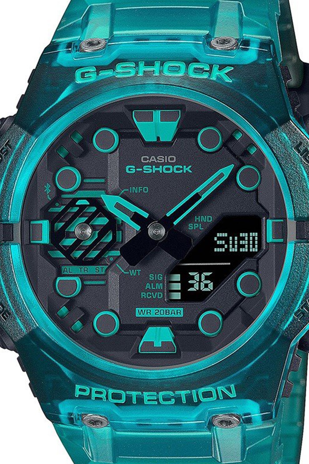 Casio Часовник G Shock с пластмасова каишка Черен Аквамарин Emag Bg