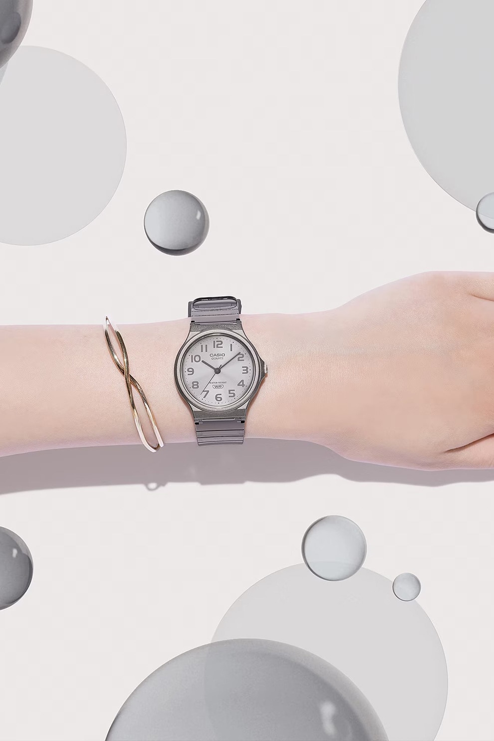 Casio, Ceas analog rotund, Transparent - eMAG.ro