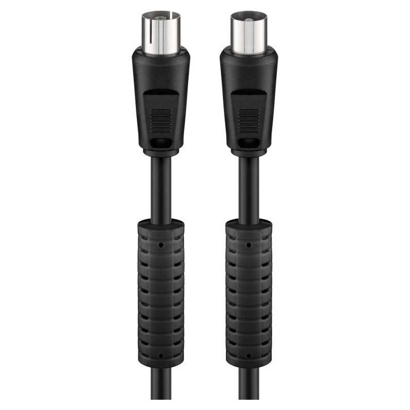 Cablu COAXIAL TV antena 3.5m mama-tata 75 ohm cu ferita 80DB Dublu ...
