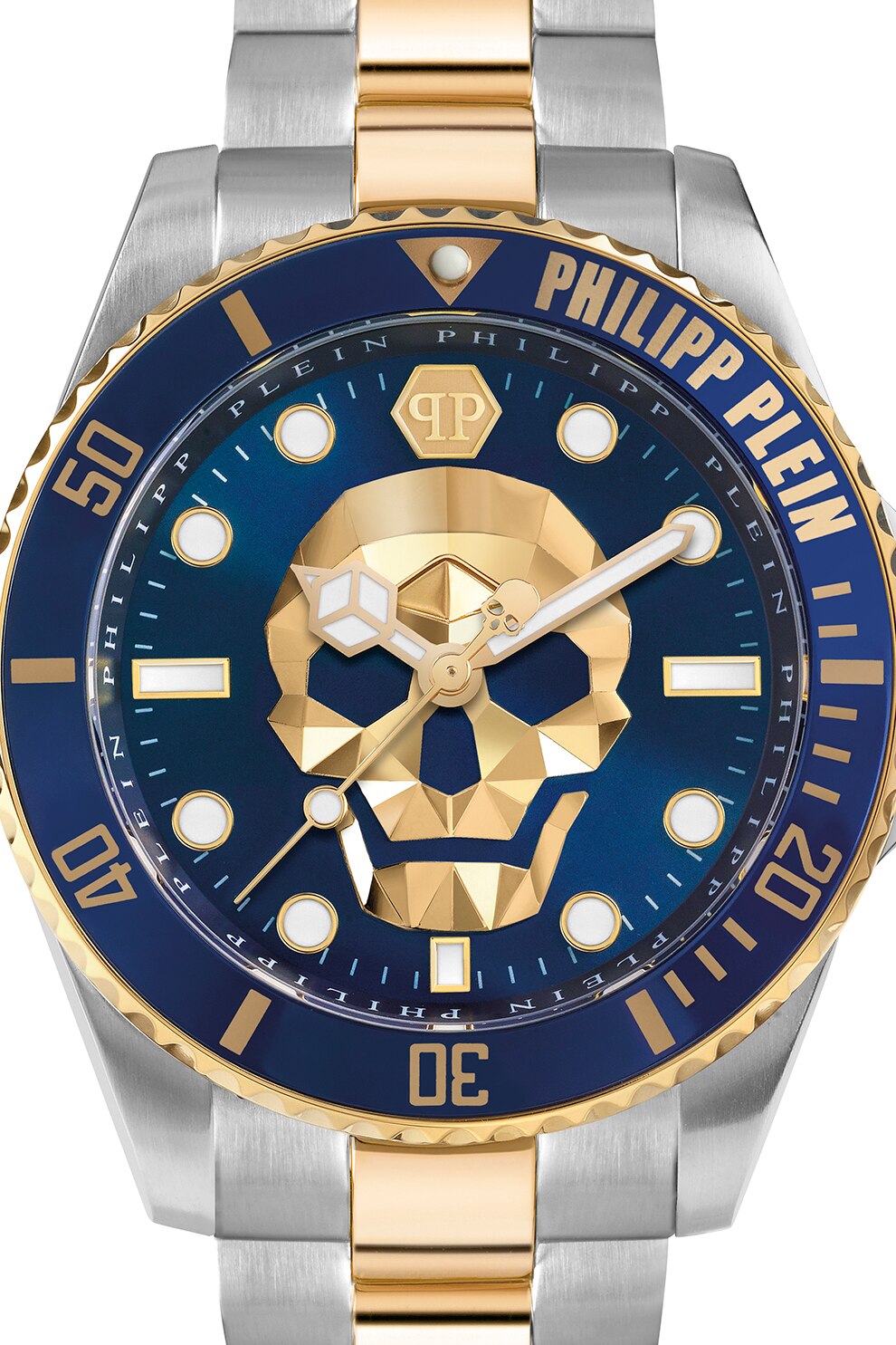 Philipp Plein, Ceas din otel inoxidabil, Argintiu, Auriu - eMAG.ro