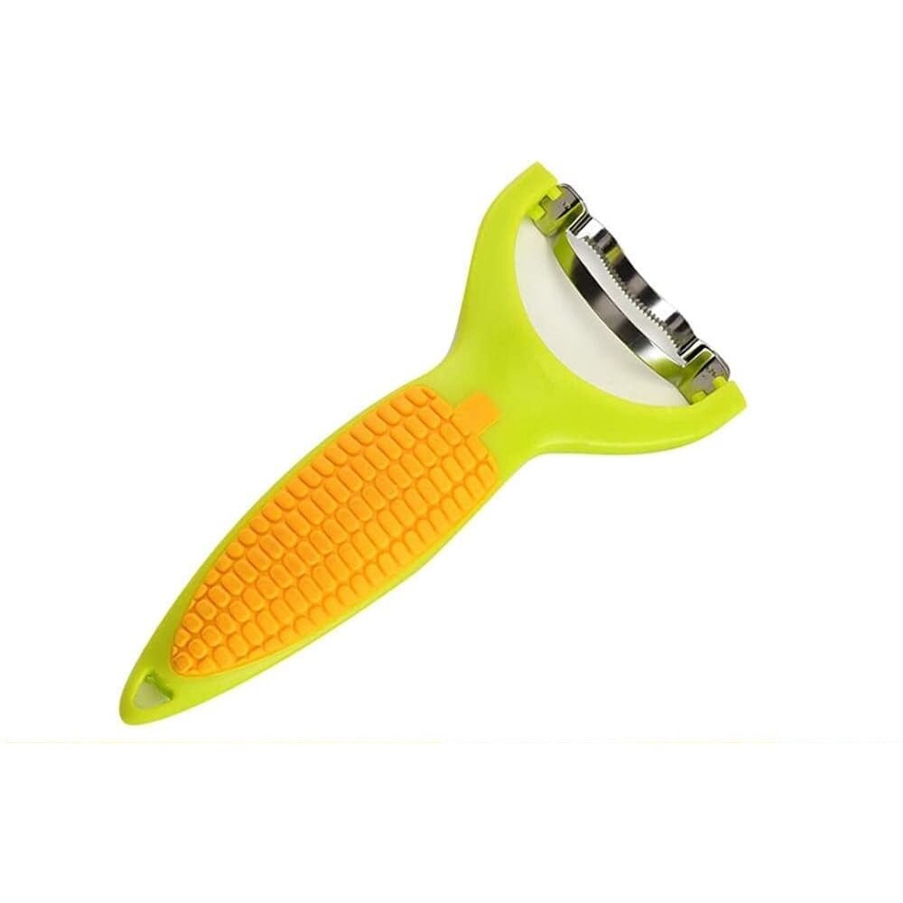 Curatator de porumb, Inox, Galben/Verde - eMAG.ro