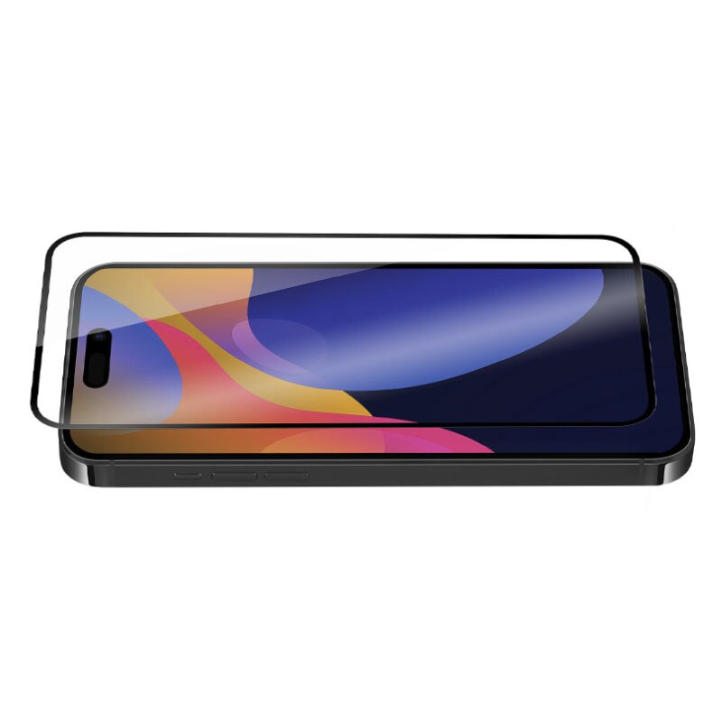 5D стъклен филм, съвместим с Apple iPhone 15 Pro, Asahi Secure Glass ...