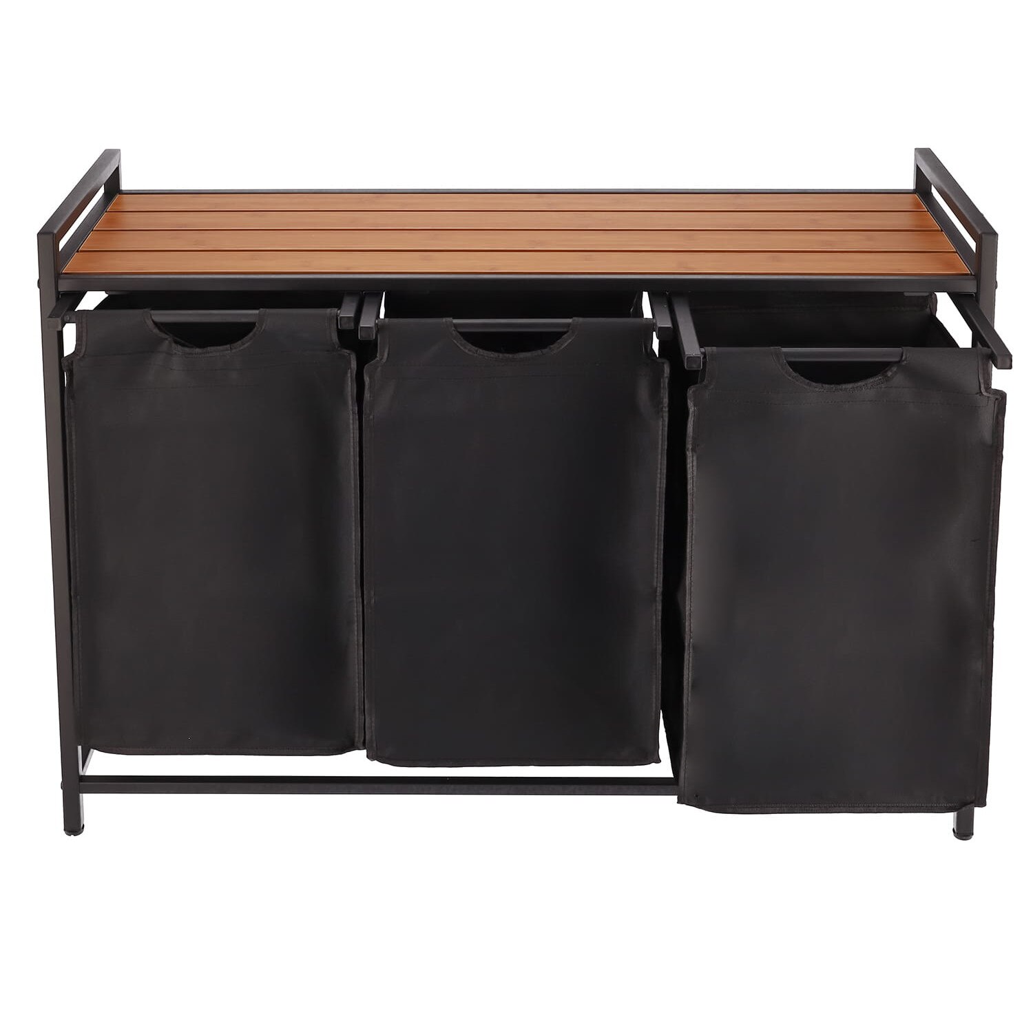 Dulap baie cu cadru metalic si sertare suspendate pentru cos de rufe, 3 ...