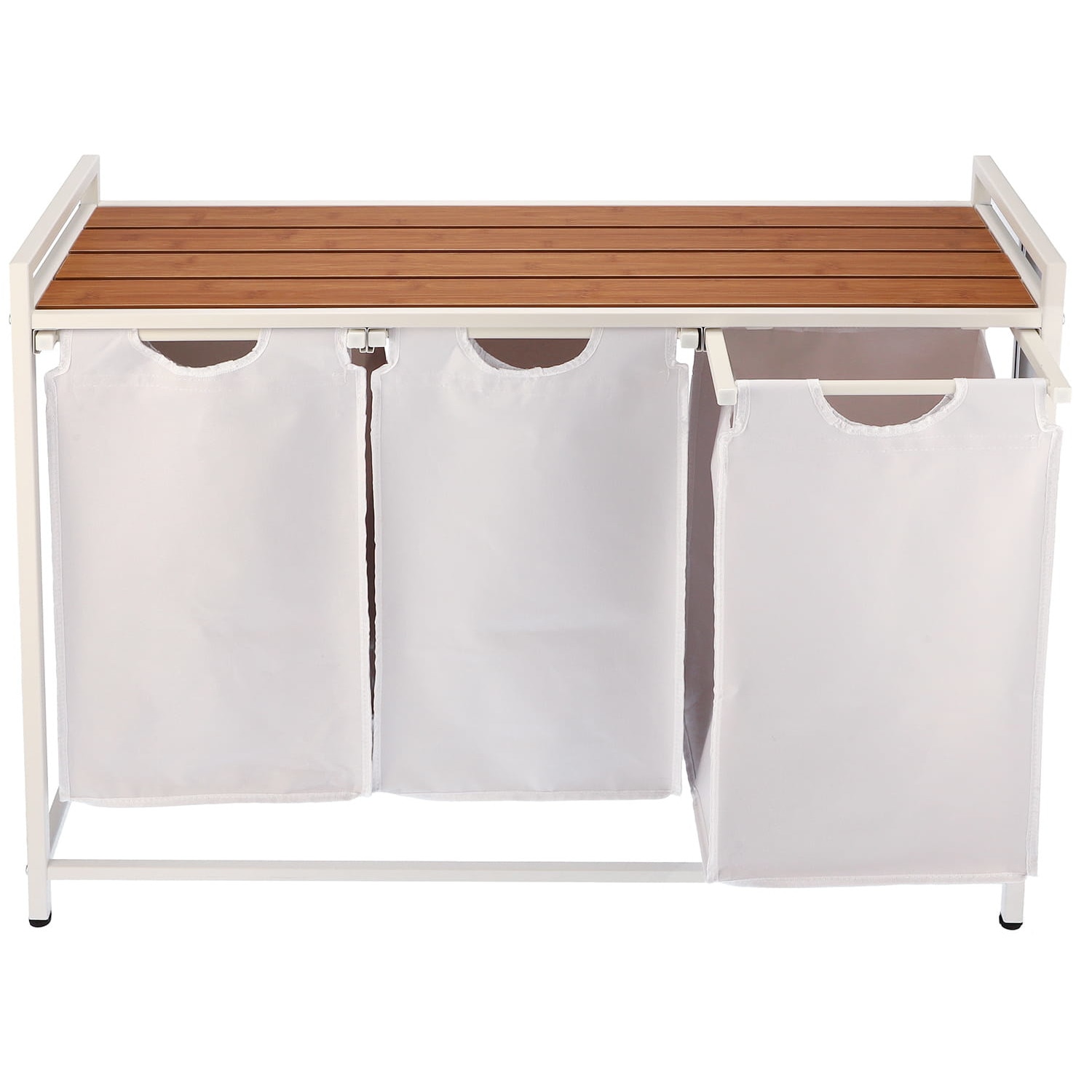 Dulap baie cu cadru metalic si sertare suspendate pentru cos de rufe, 3 ...