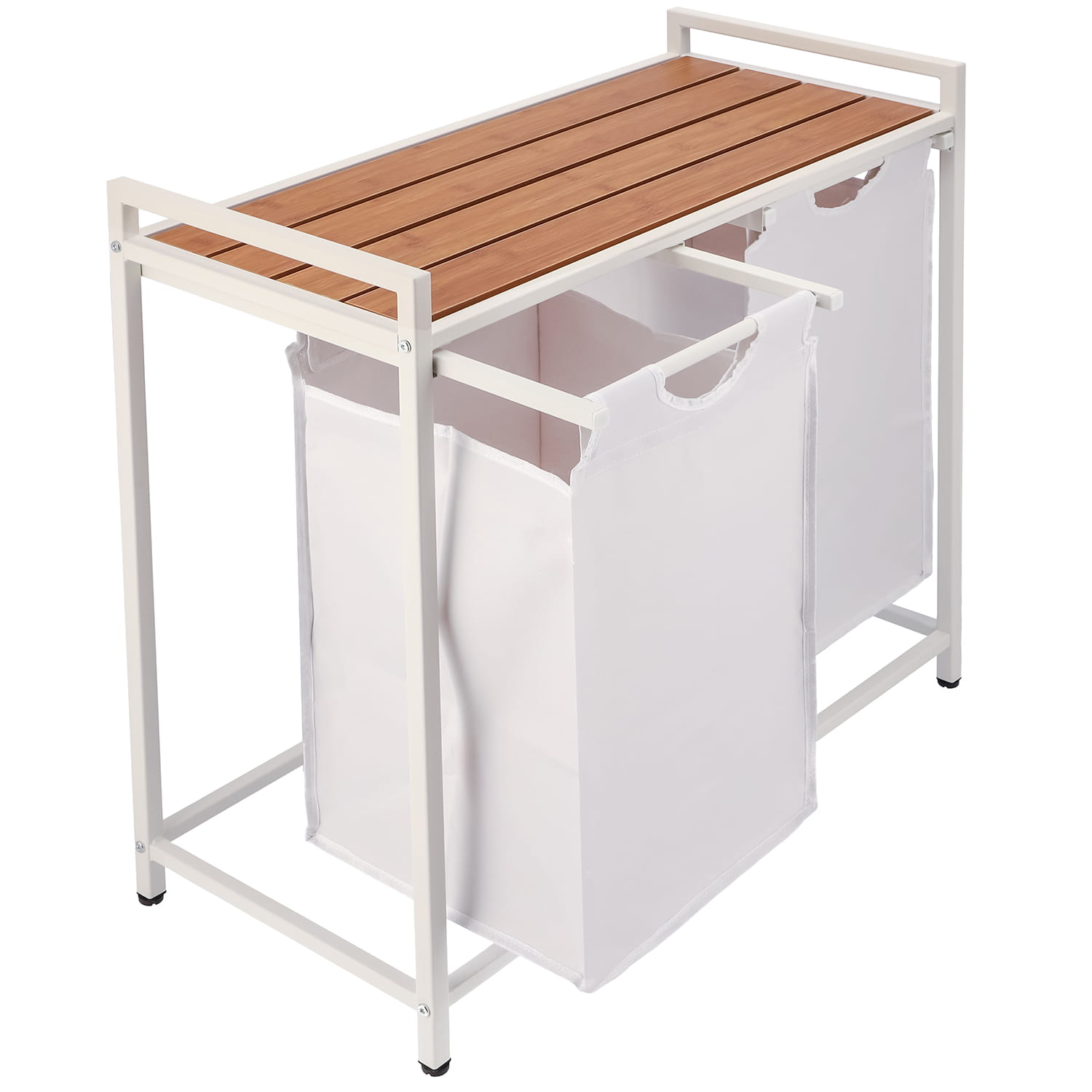 Dulap baie cu cadru metalic si sertare suspendate pentru cos de rufe, 2 ...