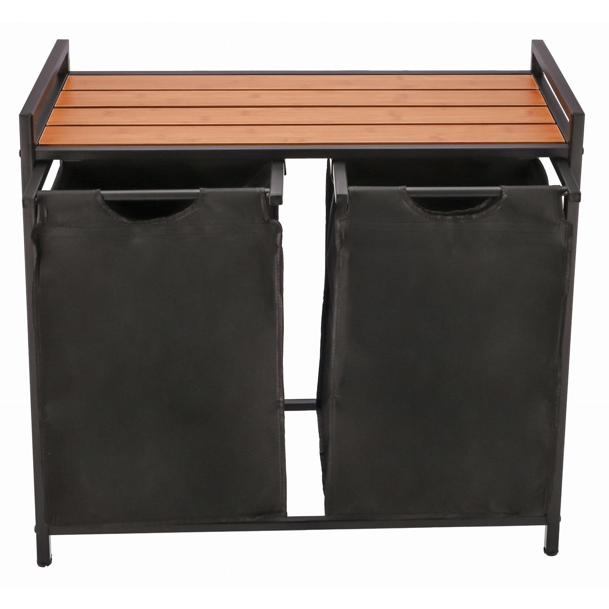 Dulap baie cu cadru metalic si sertare suspendate pentru cos de rufe, 2 ...