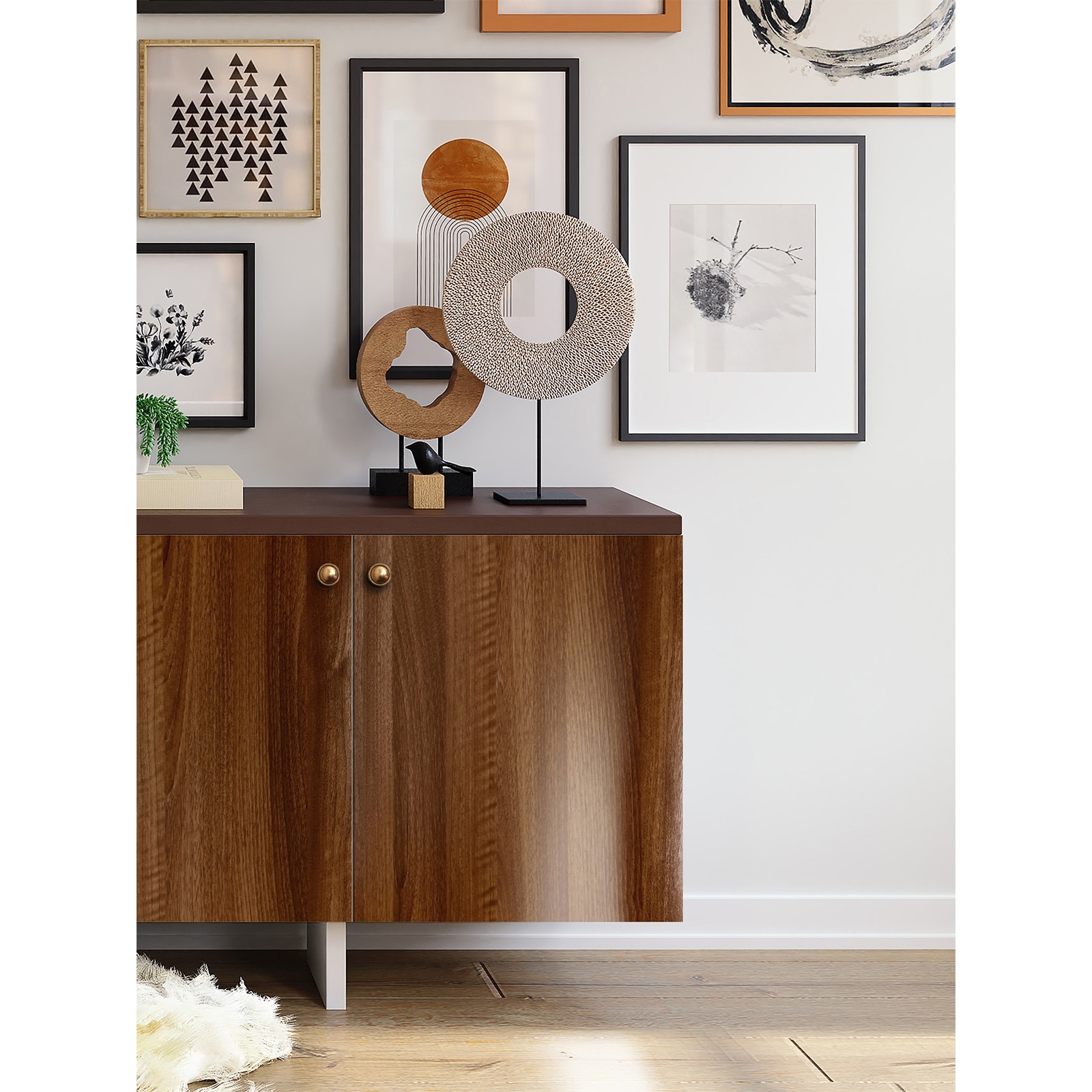 Sticker autocolant pentru mobila nuc modern, 45 x 200 cm, DecoMeister®, B024-045-0200S - eMAG.ro