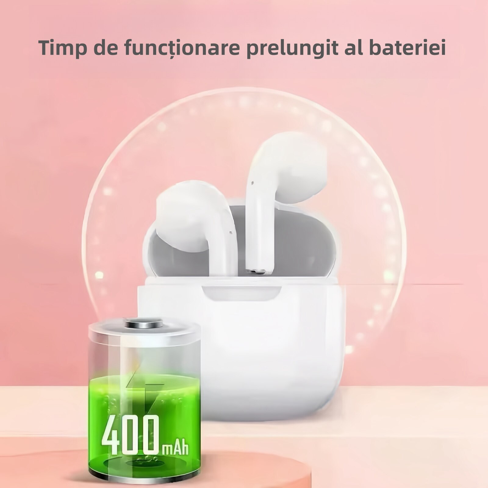 Casti wireless bluetooth, YanSen® B-21, audio, in ear, fara fir, cu ...