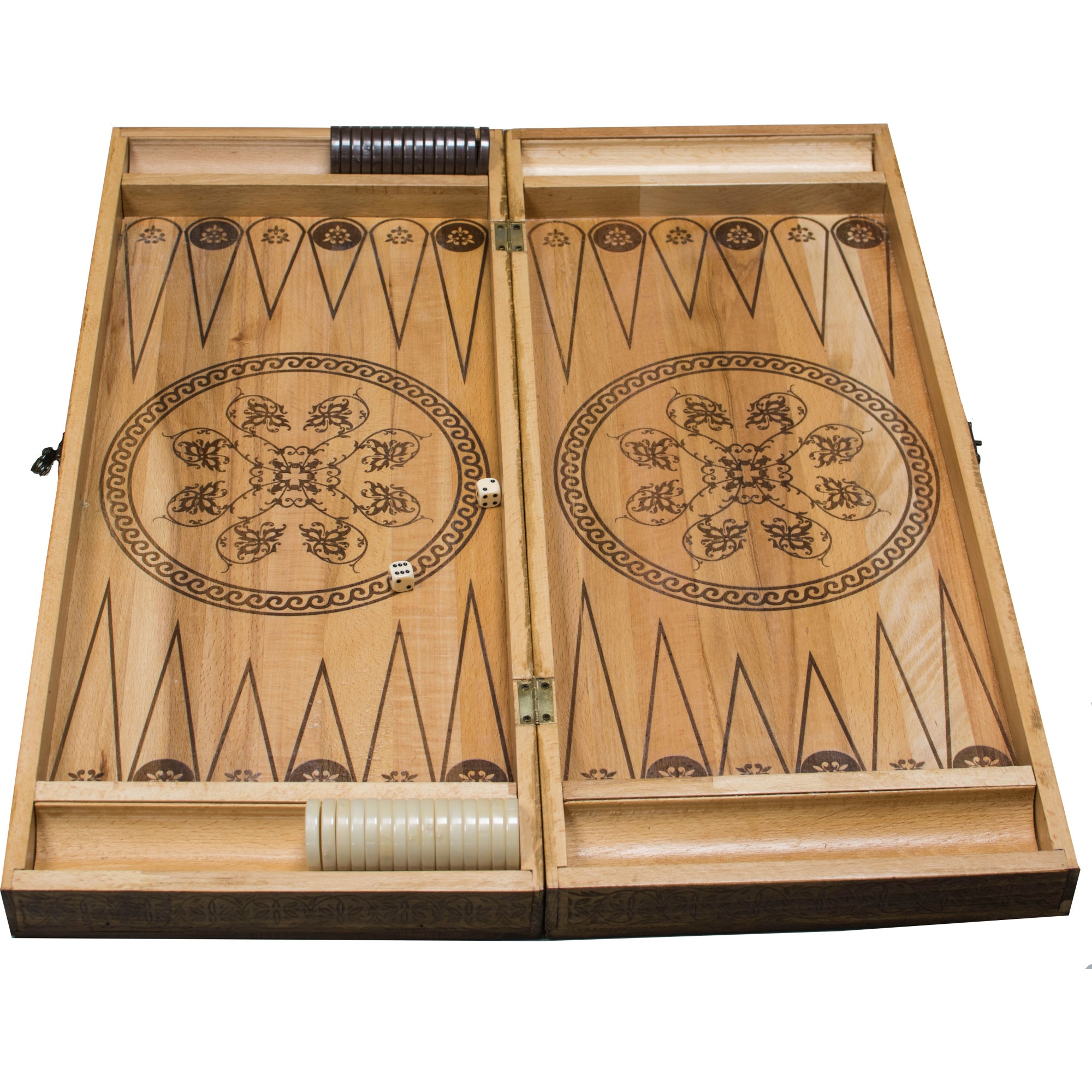 Joc table exclusivist lemn masiv sculptat 60x25cm tip2 - eMAG.ro