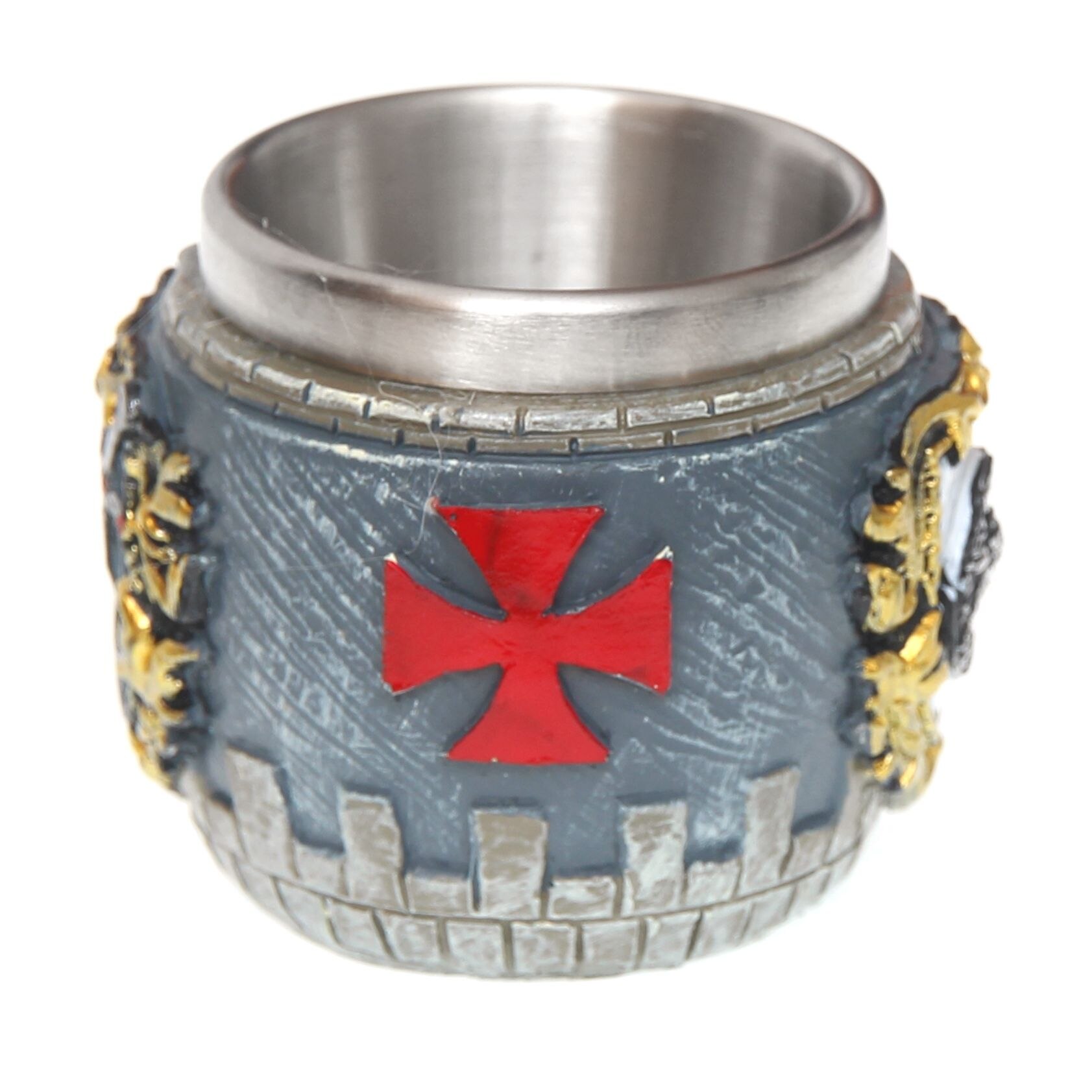 Pahar Shot Templar Castle 5.7cm 50ml decorat 360grade Tole 10 Imperial ...
