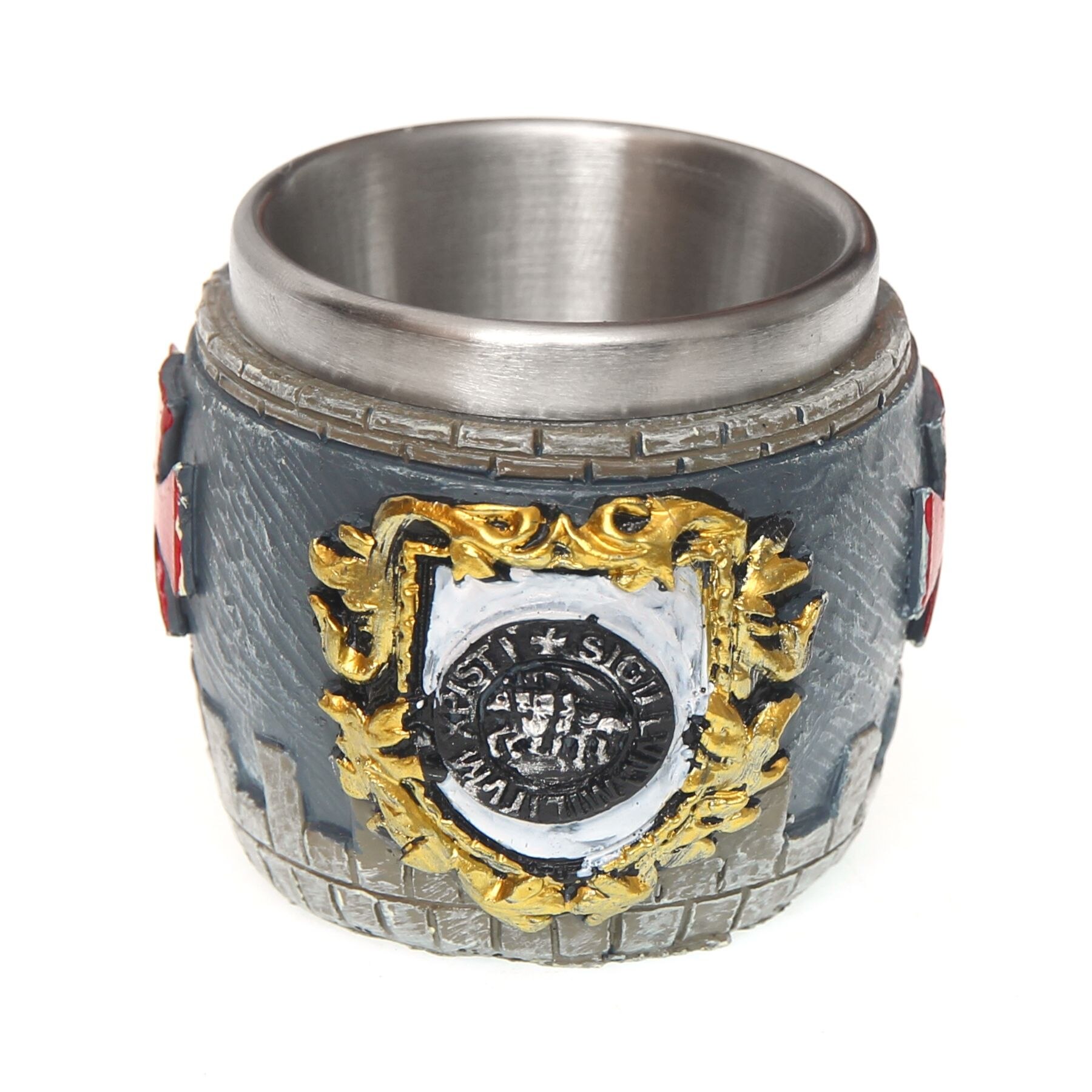 Pahar Shot Templar Castle 5.7cm 50ml decorat 360grade Tole 10 Imperial ...