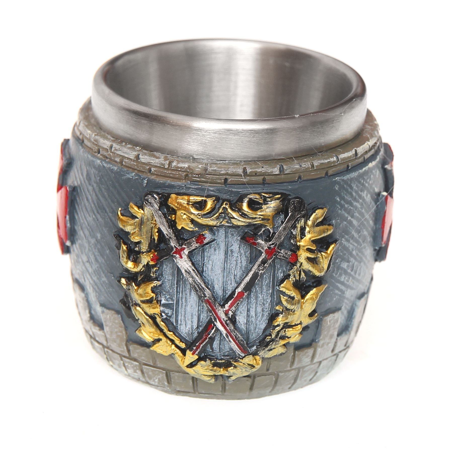 Pahar Shot Templar Castle 5.7cm 50ml decorat 360grade Tole 10 Imperial ...