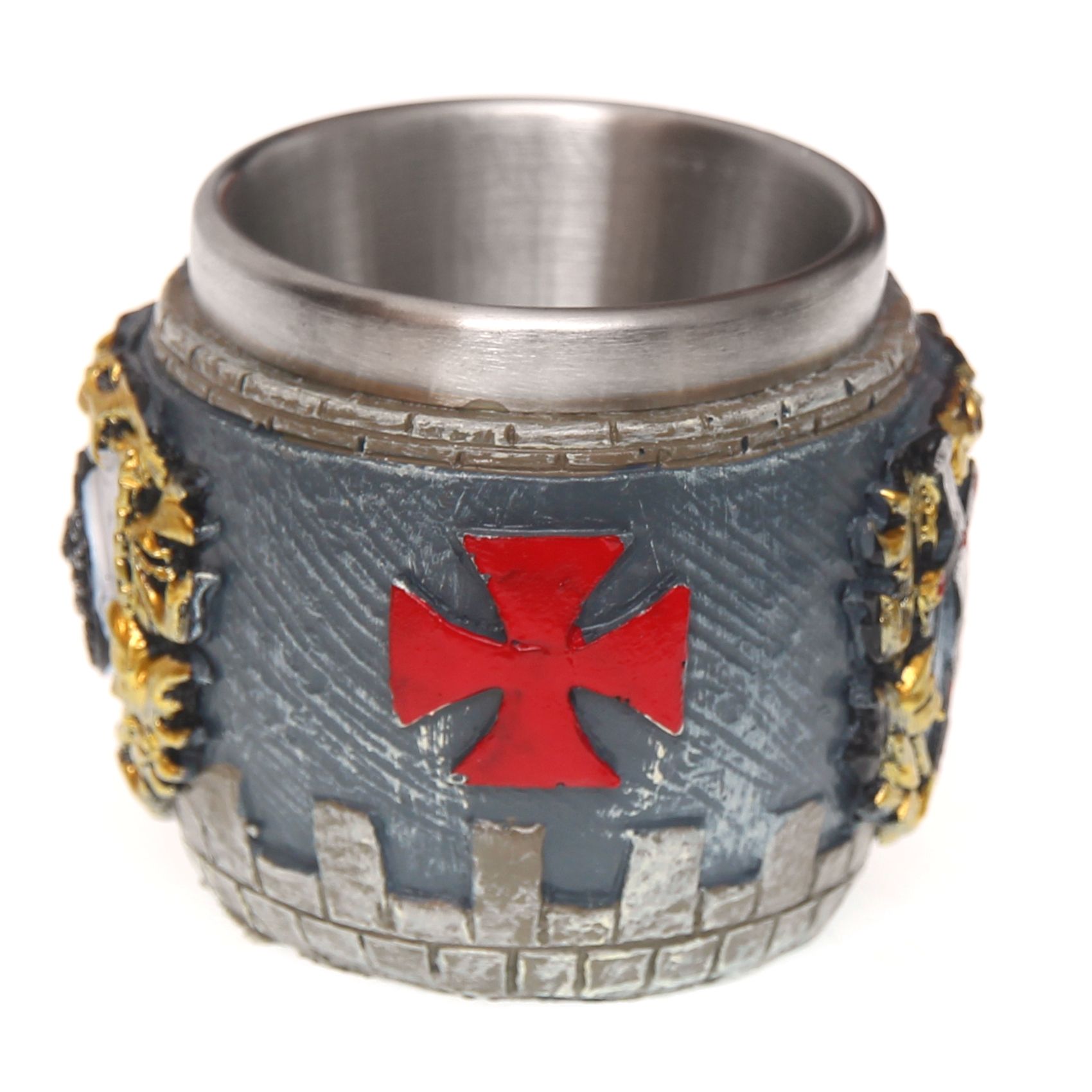 Pahar Shot Templar Castle 5.7cm 50ml decorat 360grade Tole 10 Imperial ...