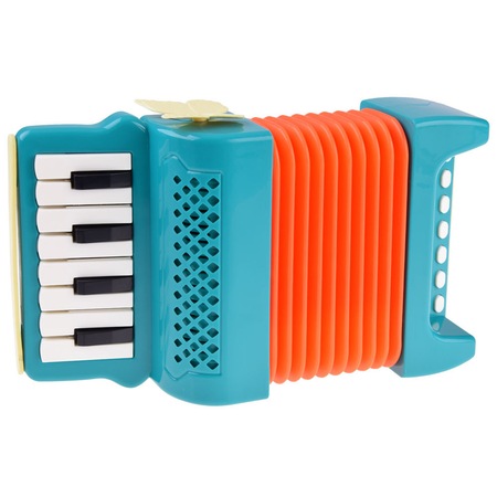 Acordeon pentru copii, Ramiz, Plastic, volum reglabil, 23 cm x 12.5 cm ...