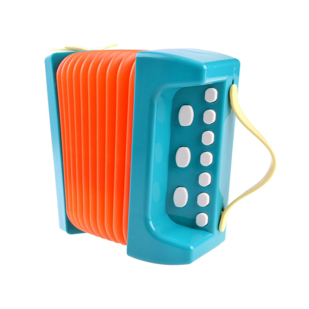 Acordeon pentru copii, Ramiz, Plastic, volum reglabil, 23 cm x 12.5 cm ...
