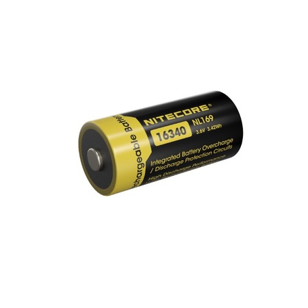 Acumulator Li-Ion, Nitecore NL169, RCR123A, 16340, 950 mAh, PCB, 3.6V ...
