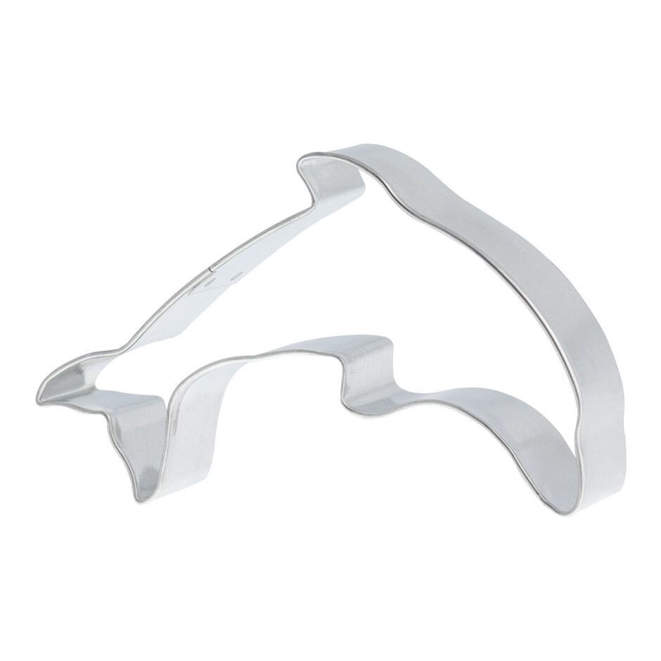 Forma prajituri, Inox, Delfin, 9,3 x 6,2 cm, Argintiu - eMAG.ro