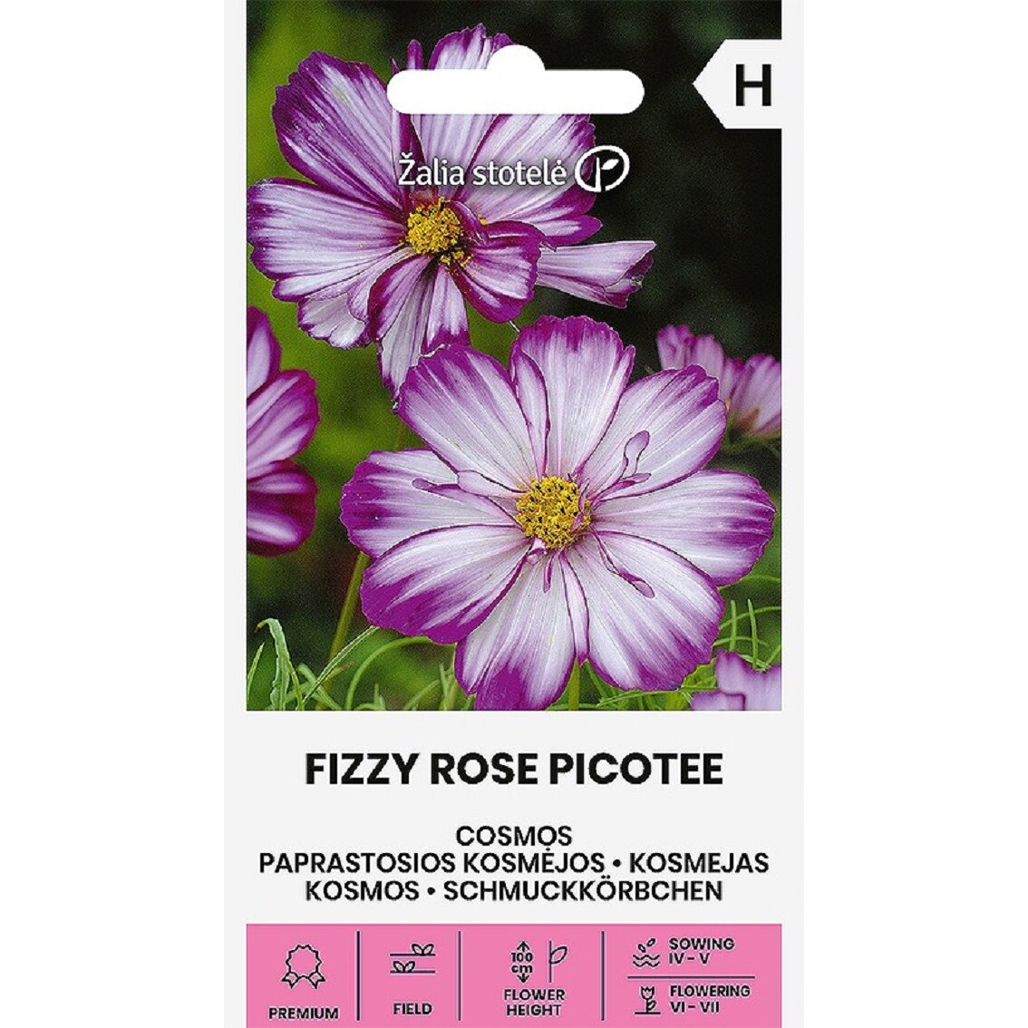Seminte, Cosmos Fizzy Rose Picotee, Žalia Stotelė, plic, 1 gram - eMAG.ro