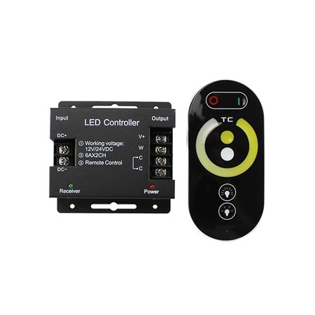 Controler WiFi RF Banda Led CCT, Telecomanda cu touch - eMAG.ro