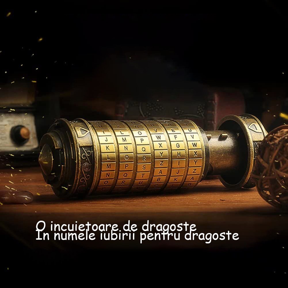 Puzzle Leonardo da Vinci, sundiguer, Cryptex Code, Safe Box, 12 ani, Maro - eMAG.ro