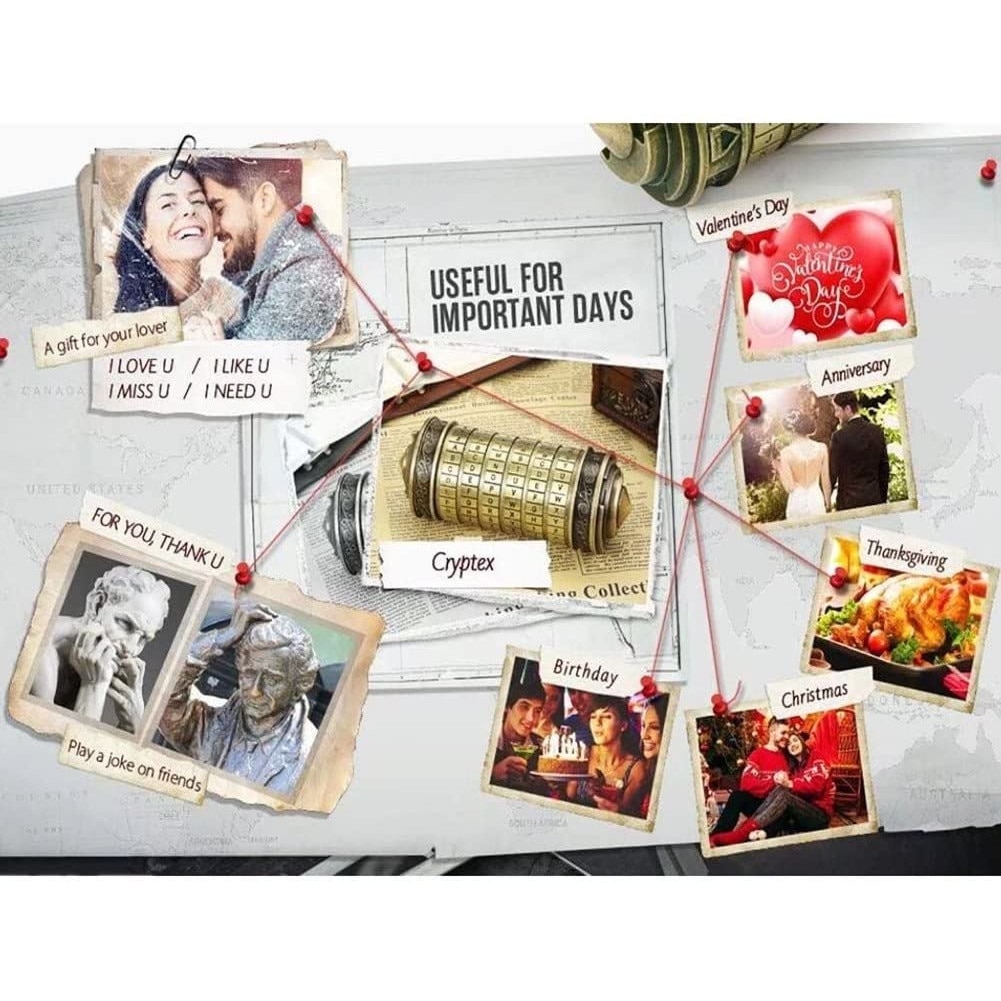 Puzzle Leonardo da Vinci, sundiguer, Cryptex Code, Safe Box, 12 ani, Maro - eMAG.ro