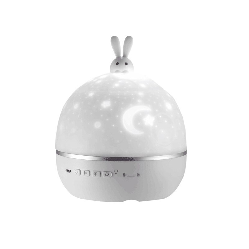 Lampa de veghe muzicala cu proiector pentru copii cu bluetooth rotativa ...