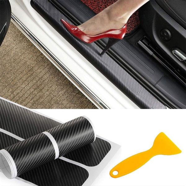 Set 4 Praguri Auto, Premium, Negru - eMAG.ro
