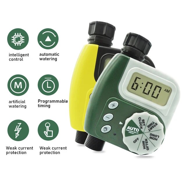 Programator pentru irigare/udare Gradina, 1-300 min, Ecran LED, Manual ...